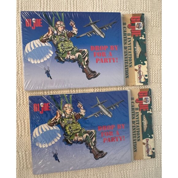 GI Joe | Party Supplies | Nos Vtg 2 Pks Of 998 Gi Joe Paratroopers ...